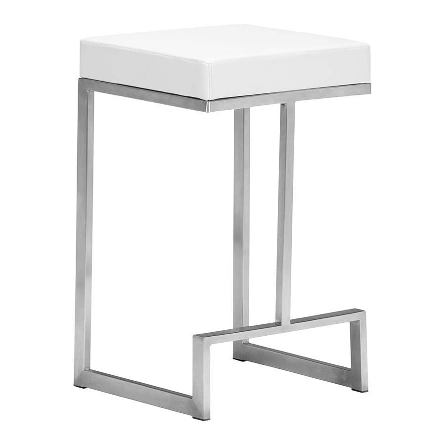 Darwen Counter Stool White 300049 | Zuo Modern Contemporary | AFW.com