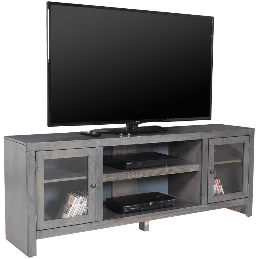 Del Mar 72" TV Console in Rain Gray 72CON-RG | Whalen Furniture | AFW.com