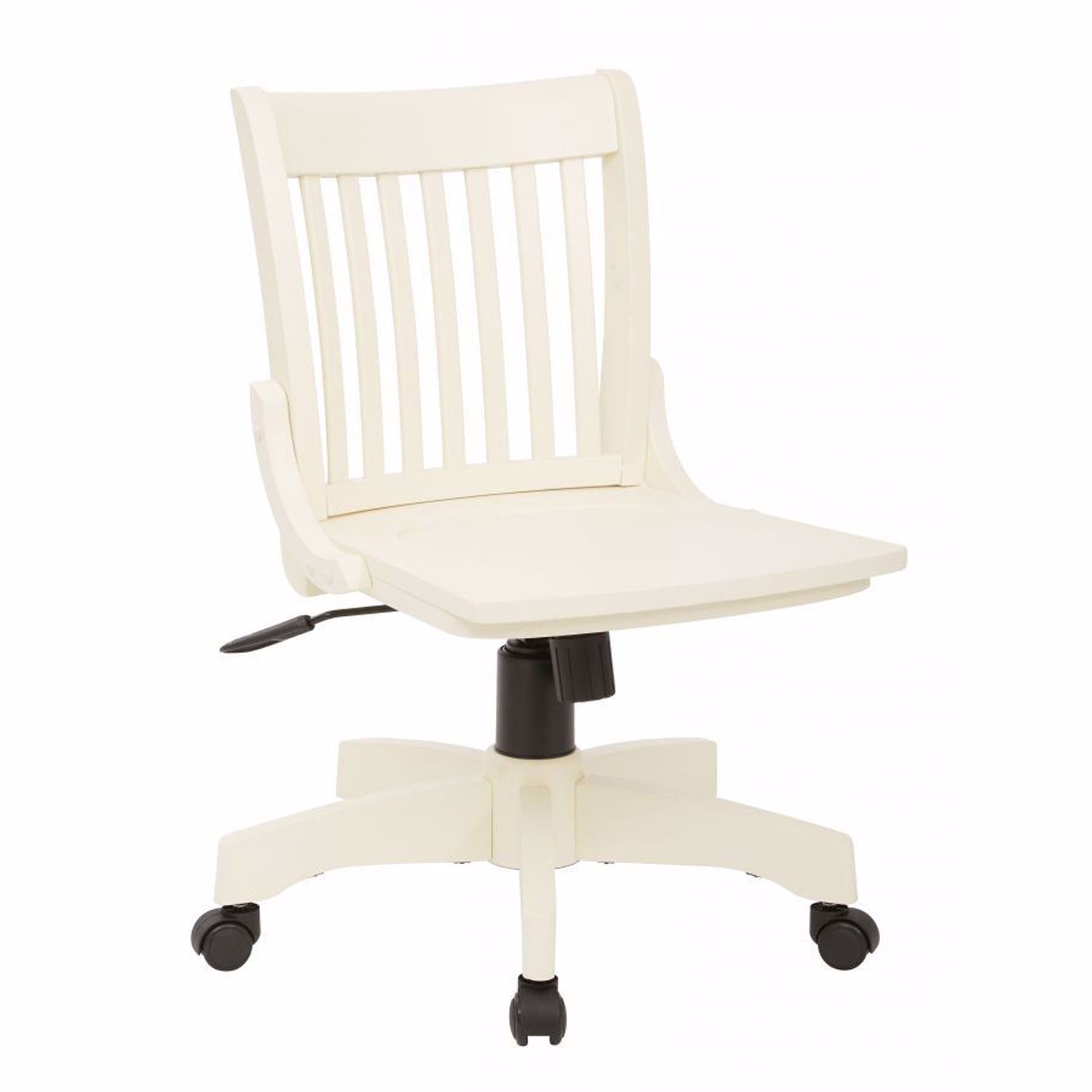 Armless White Wood Off Chair 101ANW | Office Star | AFW.com