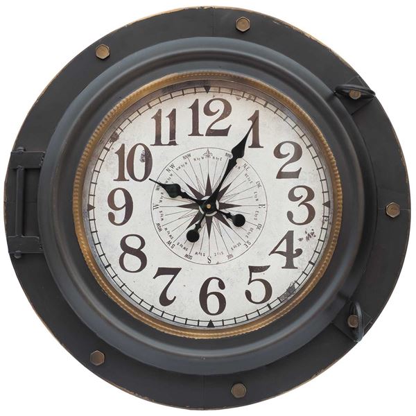 Industrial Metal Wall Clock | Home Accents | AFW.com