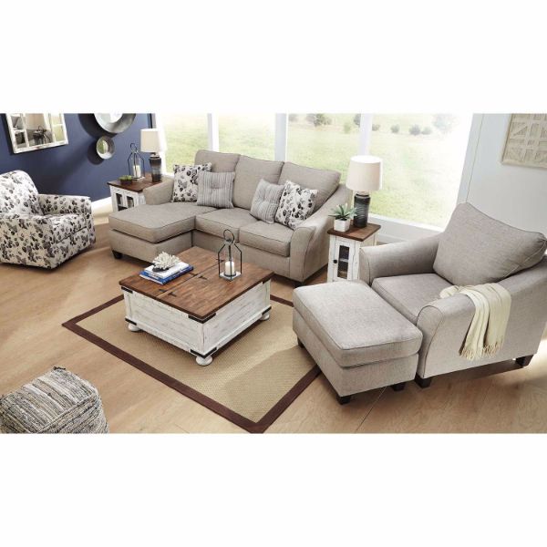 Abney Platinum Leaves Swivel Accent Chair - Ashley Furniture | AFW.com