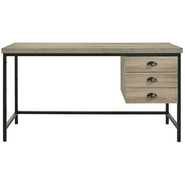 Hank 55" Grey Computer Desk | A.7050.DK | Elements International Group ...