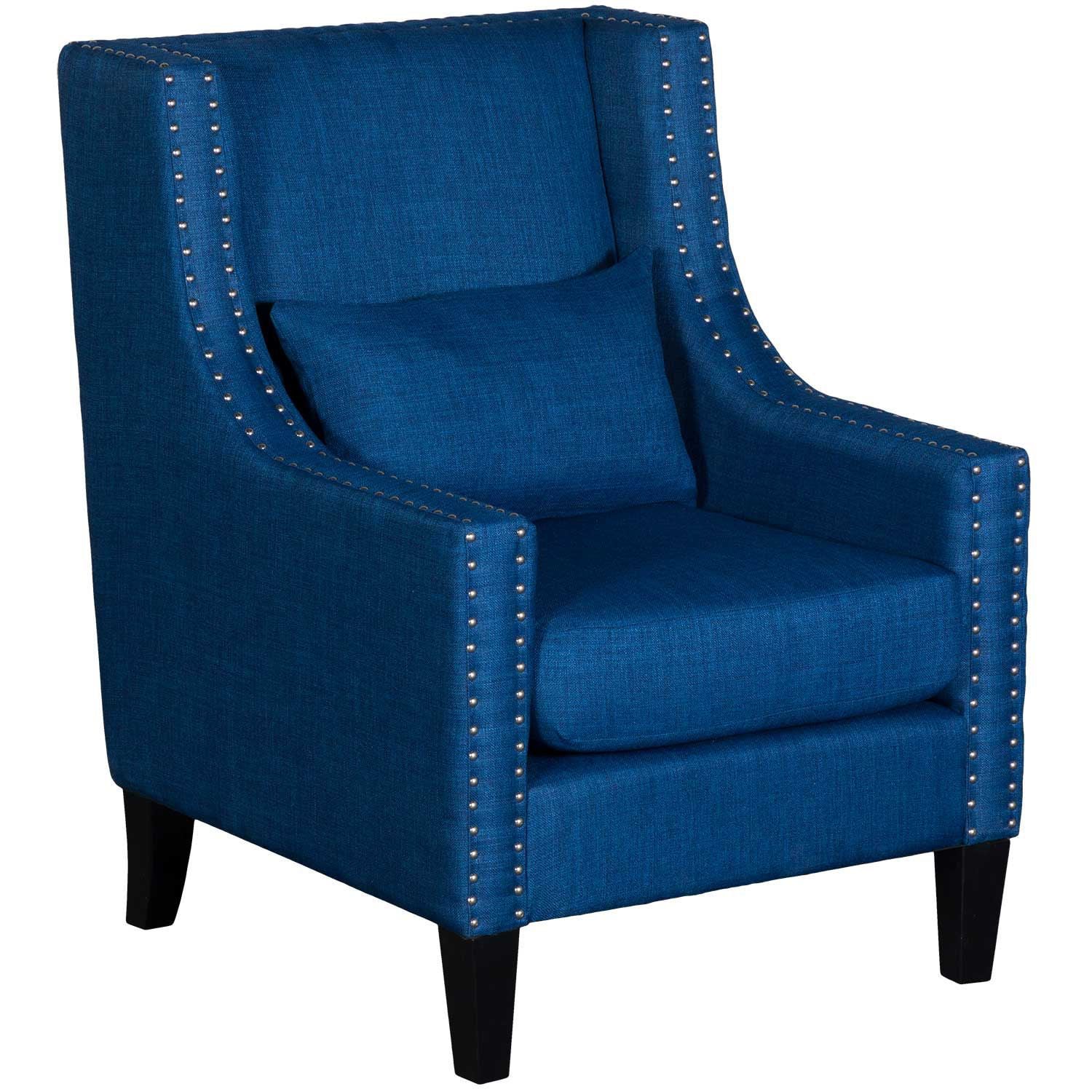Navy Blue Upholstered Chair