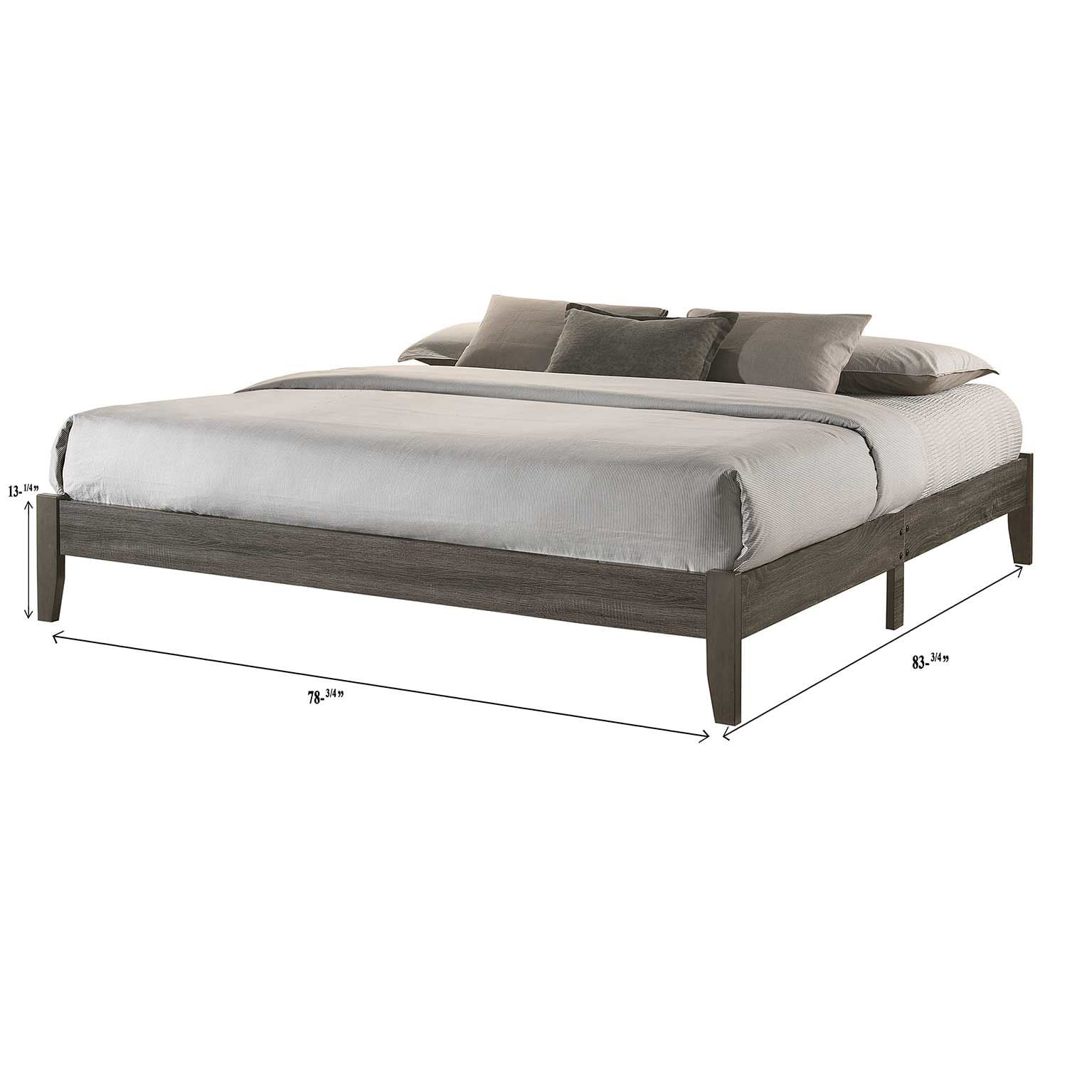 Skyler King Platform Bed | 5109GY-K | | AFW.com
