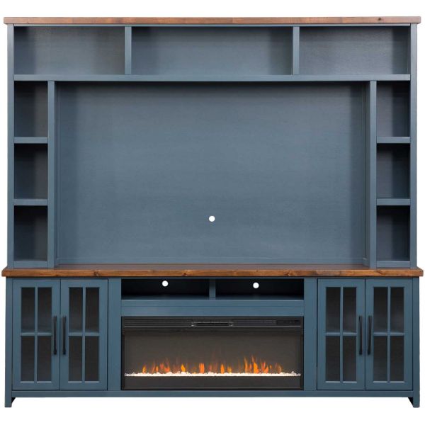 Nantucket 98" Fireplace and Hutch | NT54-SET | AFW.com