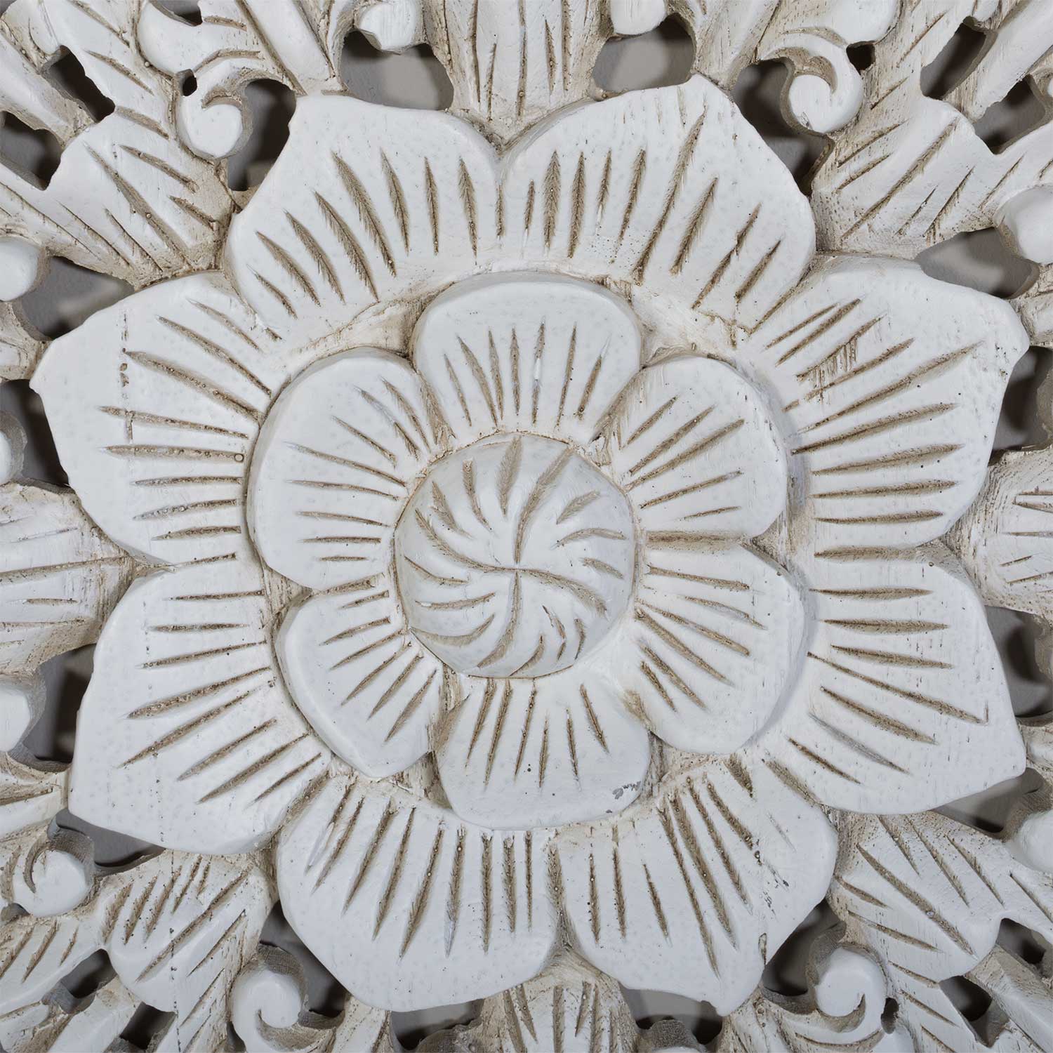 Poly Round White Wall Decor | 121-5052BE | AFW.com