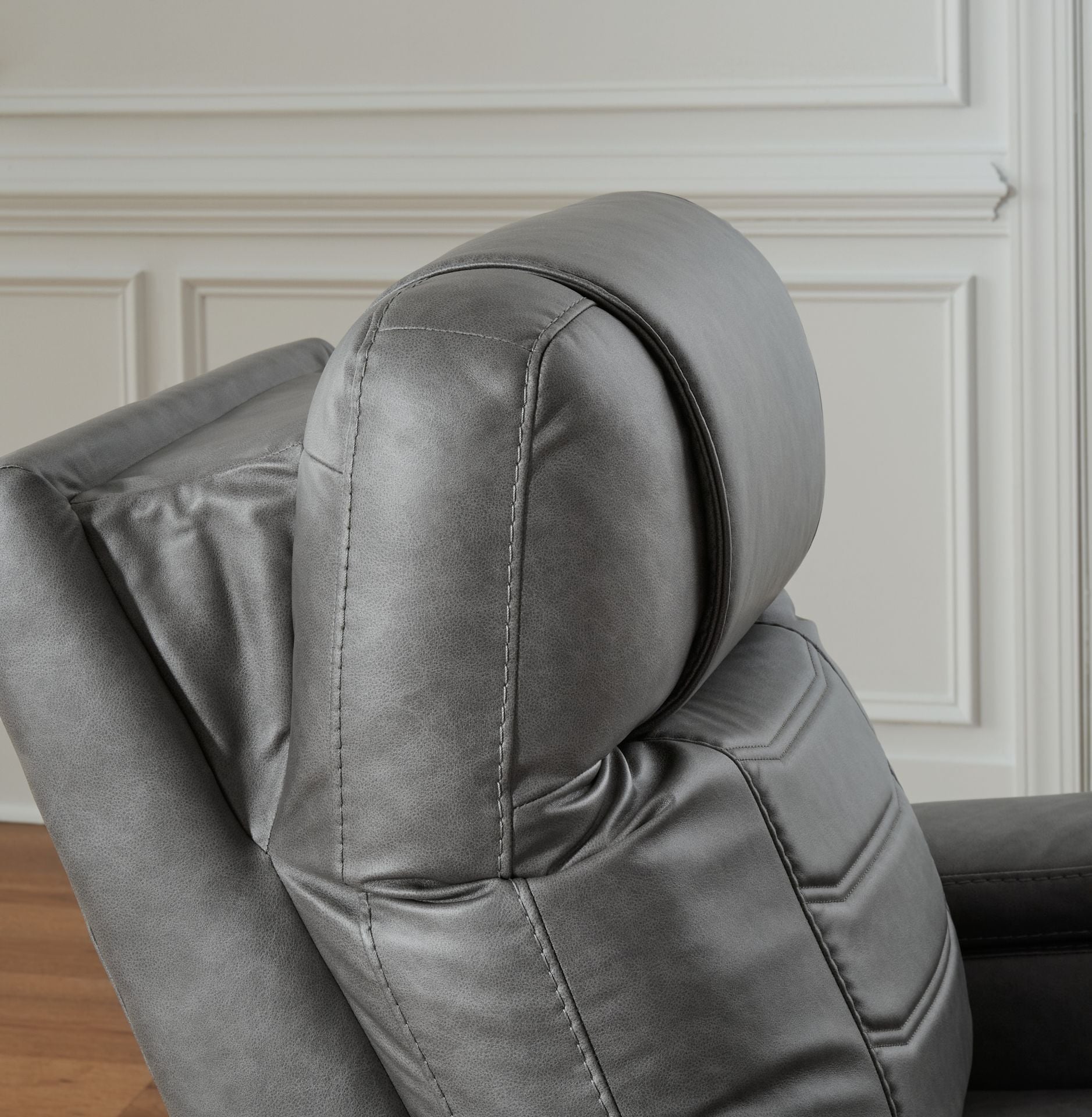 Shadowboxer Slate Dual Power Zero Gravity Recliner - Ashley Furniture ...