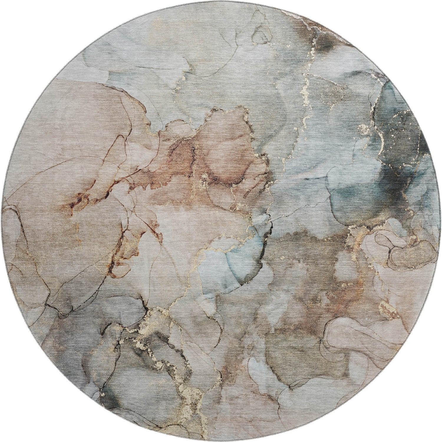 Rachel Colorful Abstract 8 foot Round (Area Rugs) | AFW.com