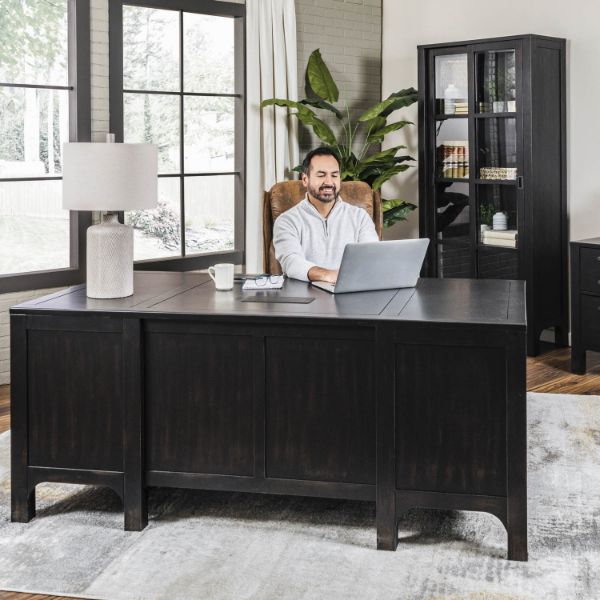 Hanford Executive Desk 72", Black | W1337-ED | | AFW.com