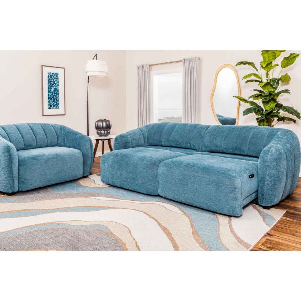 Dahlia 2PC Power Slider Sectional Sofa - | AFW.com