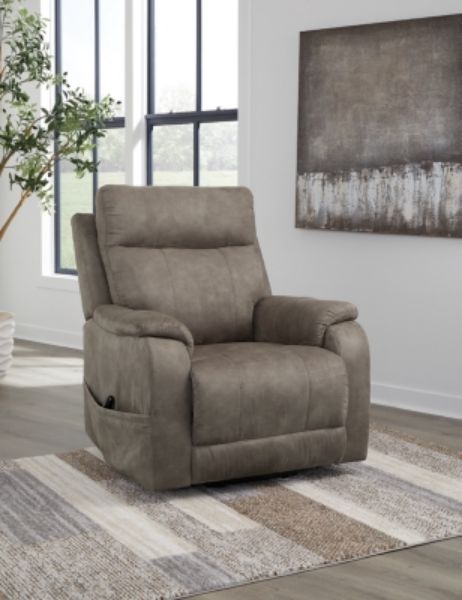 Crestmeade Power Lift Recliner, Fossil - Ashley Furniture | AFW.com
